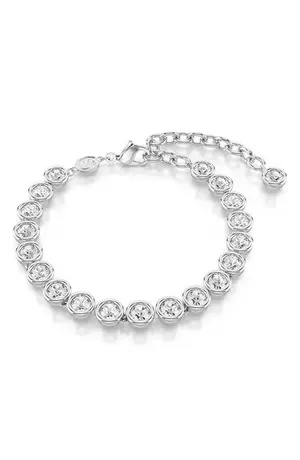 SWAROVSKI Timeless Crystal Tennis Bracelet - White/ Silver