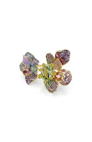 SWAROVSKI Idyllia Crystal Flower Ring - Multicolored