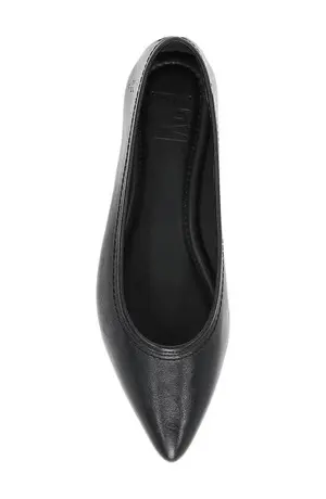 THE FRYE COMPANY Heather Pointed Toe Flat - Black