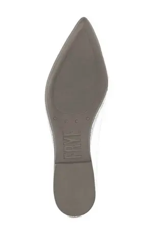 THE FRYE COMPANY Heather Pointed Toe Flat - Silver