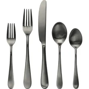 MEPRA Natura Ice Flatware Set5 Pieces - Ice Black Gold