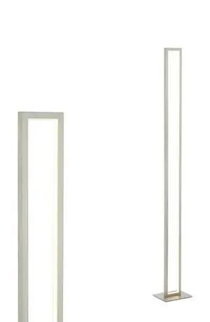 JONATHAN Y Johan 59.5" Modern Minimalist Aluminum Integrated Tower Led Floor Lamp - Nickel