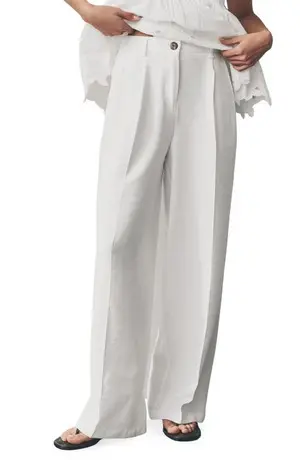 NEXT Elasticized Back Wide Leg Trousers