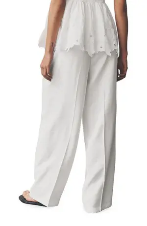 NEXT Elasticized Back Wide Leg Trousers