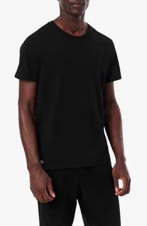 Lacoste 3-pack Cotton Crewneck T-shirts - Black