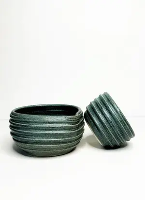 MIKKARBO Hunny Matcha Bowlsset Of 2 - Forest