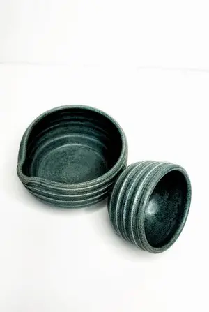 MIKKARBO Hunny Matcha Bowlsset Of 2 - Forest