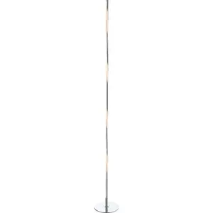 JONATHAN Y Pilar 63.75" Led Integrated Floor Lamp - Chrome