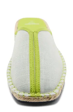 Mango Jute Sole Mule - Pastel Green