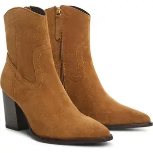 Mango Mid Heel Booties