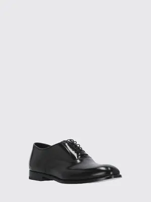 DOUCAL'S Brushed Leather Oxford Shoes - Black