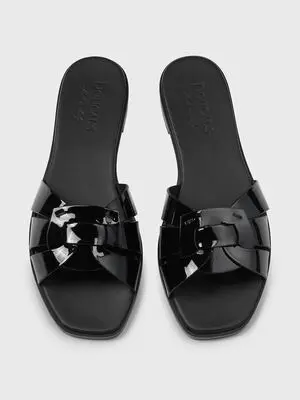 DOUCAL'S Flat Sandal - Black