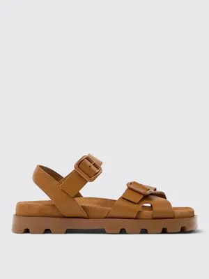 Camper Flat Sandal - Brown