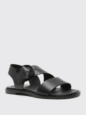 Clergerie Flat Sandal With Buckle Detail - Black