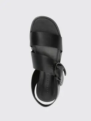 Clergerie Flat Sandal With Buckle Detail - Black