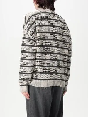 Brunello Cucinelli Striped Zip-up Sweater