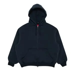 Supreme X The North Face Down Filled Zip Up Hooded Sweatshirt - Blue