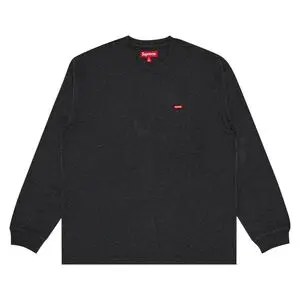 Supreme Small Box Long-sleeve Tee 'charcoal - Grey