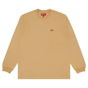Supreme Small Box Long-sleeve Tee 'dark - Tan