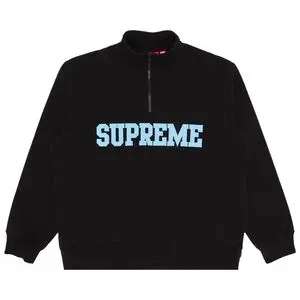 Supreme Collegiate Half Zip Pullover - Black