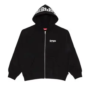 Supreme Mister Cartoon Zip Up Hooded Sweatshirt