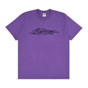 Supreme Script Tee - Purple