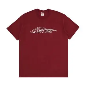 Supreme Script Tee 'cardinal - Red