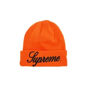 Supreme New Era Script Beanie - Orange