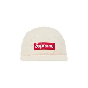 Supreme Lasered Denim Cap - White