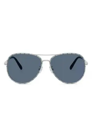 Tory Burch Eleanor Sunglasses - Silver