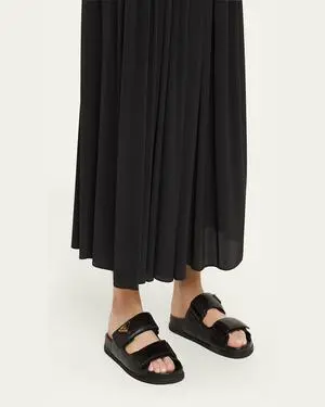 Prada Leather Slide Sandals