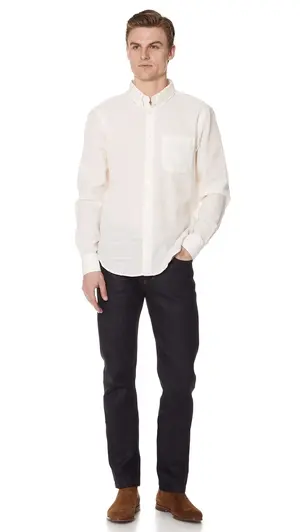 Naked & Famous Denim Weird Guy Stretch Selvedge Jeans - Nightshade