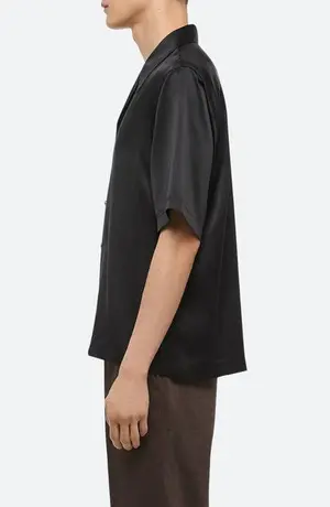 Helmut Lang Boxy Silk Camp Shirt
