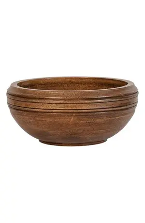 JULISKA Bilbao Wood 12-inch Serving Bowl - Brown