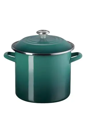 LE CREUSET 8-quart Enameled Stainless Steel Stock Pot - Artichaut