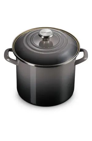 LE CREUSET 8-quart Enameled Stainless Steel Stock Pot - Oyster