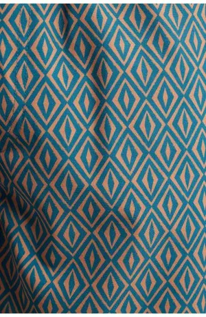 Stone Rose Retro Geometric Print Swim Trunks