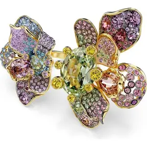 SWAROVSKI Idyllia Crystal Flower Open Ring - Multicolored
