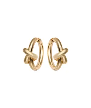 JENNIFER FISHER 10kt Yellow Hoop Earrings - Gold
