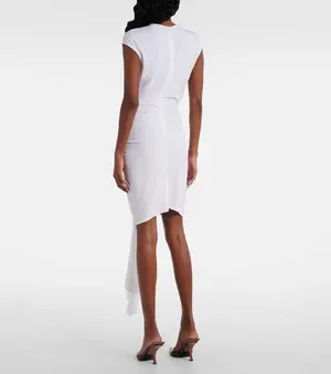 Christopher Esber Cutout Gathered Jersey Minidress