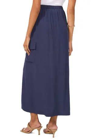 Vince Camuto Drawstring Midi Cargo Skirt