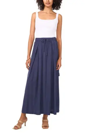 Vince Camuto Drawstring Midi Cargo Skirt