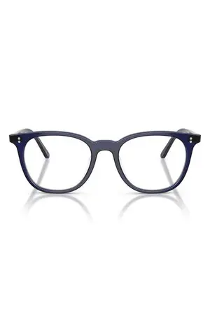 Oliver Spencer 49mm Pillow Eyeglasses - Denim/ Demo Lens