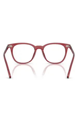 Oliver Spencer 49mm Pillow Eyeglasses - Translucent Rust/ Demo Lens