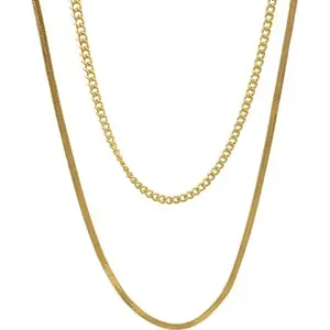 ST. MORAN Set Of Two Chain Necklaces - Gold