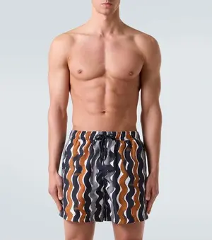 Zegna Printed Swim Trunks