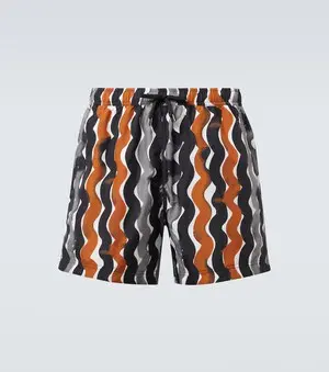 Zegna Printed Swim Trunks - Multicoloured
