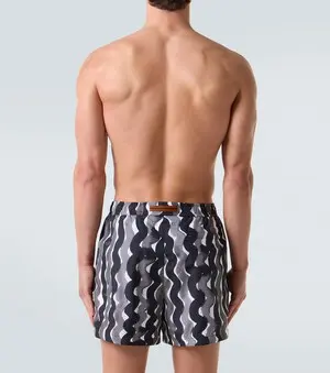 Zegna Printed Swim Trunks - Multicoloured