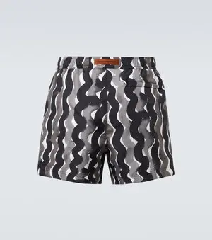 Zegna Printed Swim Trunks - Multicoloured