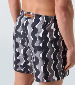 Zegna Printed Swim Trunks - Multicoloured